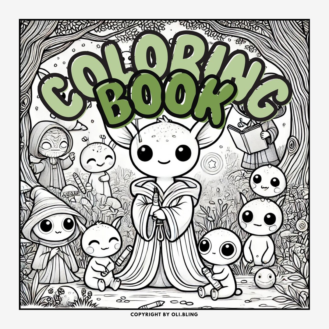 Coloring Book (cute Aliens) - Etsy