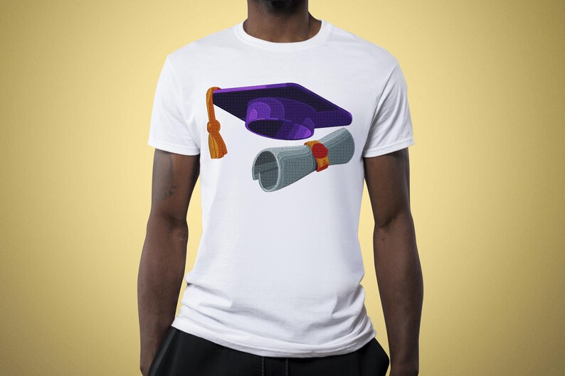 Graduation Cap Embroidery Design-celebrate Academic Achievements With ...