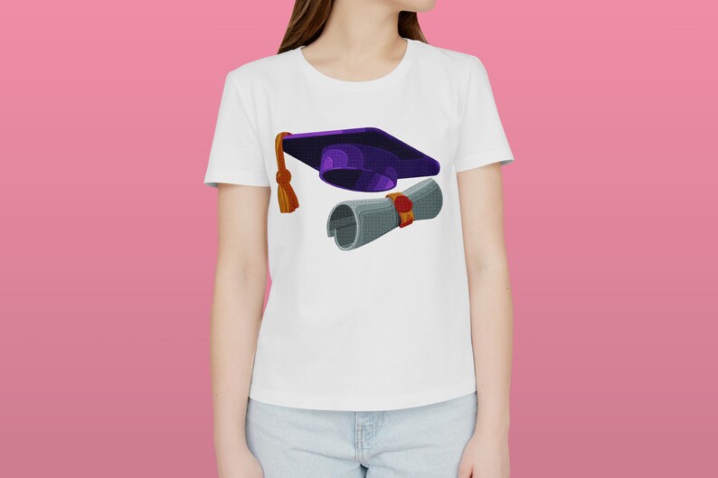 Graduation Cap Embroidery Design-celebrate Academic Achievements With ...