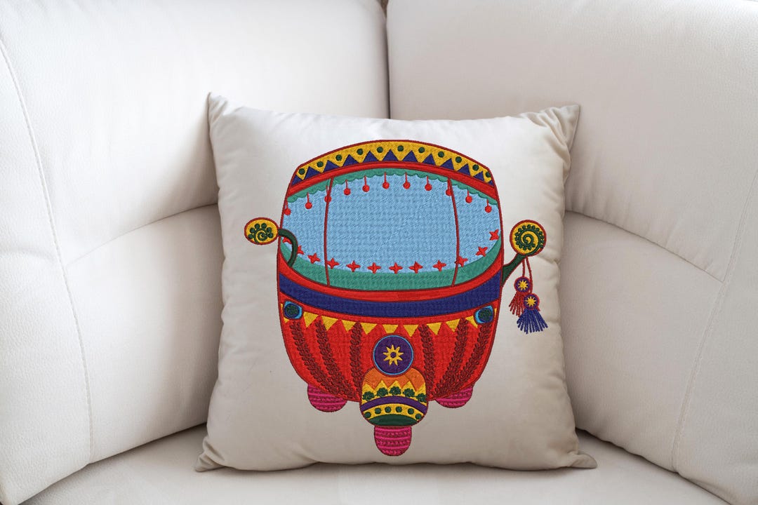 Fancy Truck Art Rickshaw Embroidery Design-cultural Expressions Seen in ...