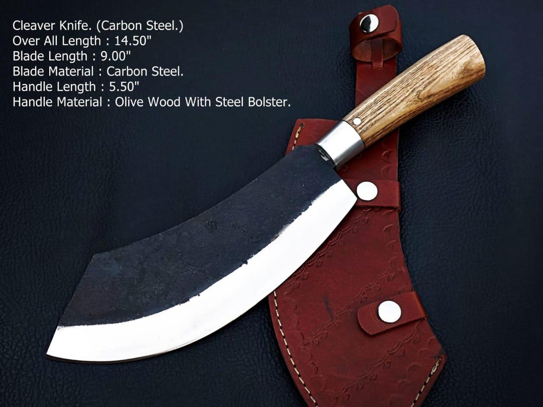 Handmade Butcher's Cleaver , Chef Cleaver Handmade , Personalized ...