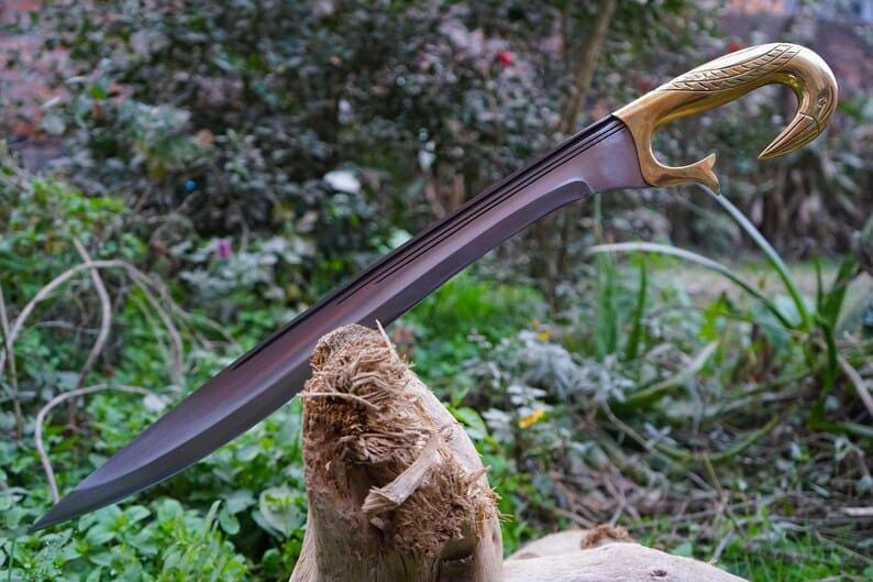 Handmade Greek Sword Bronze Handle Stainless Steel Blade - Etsy