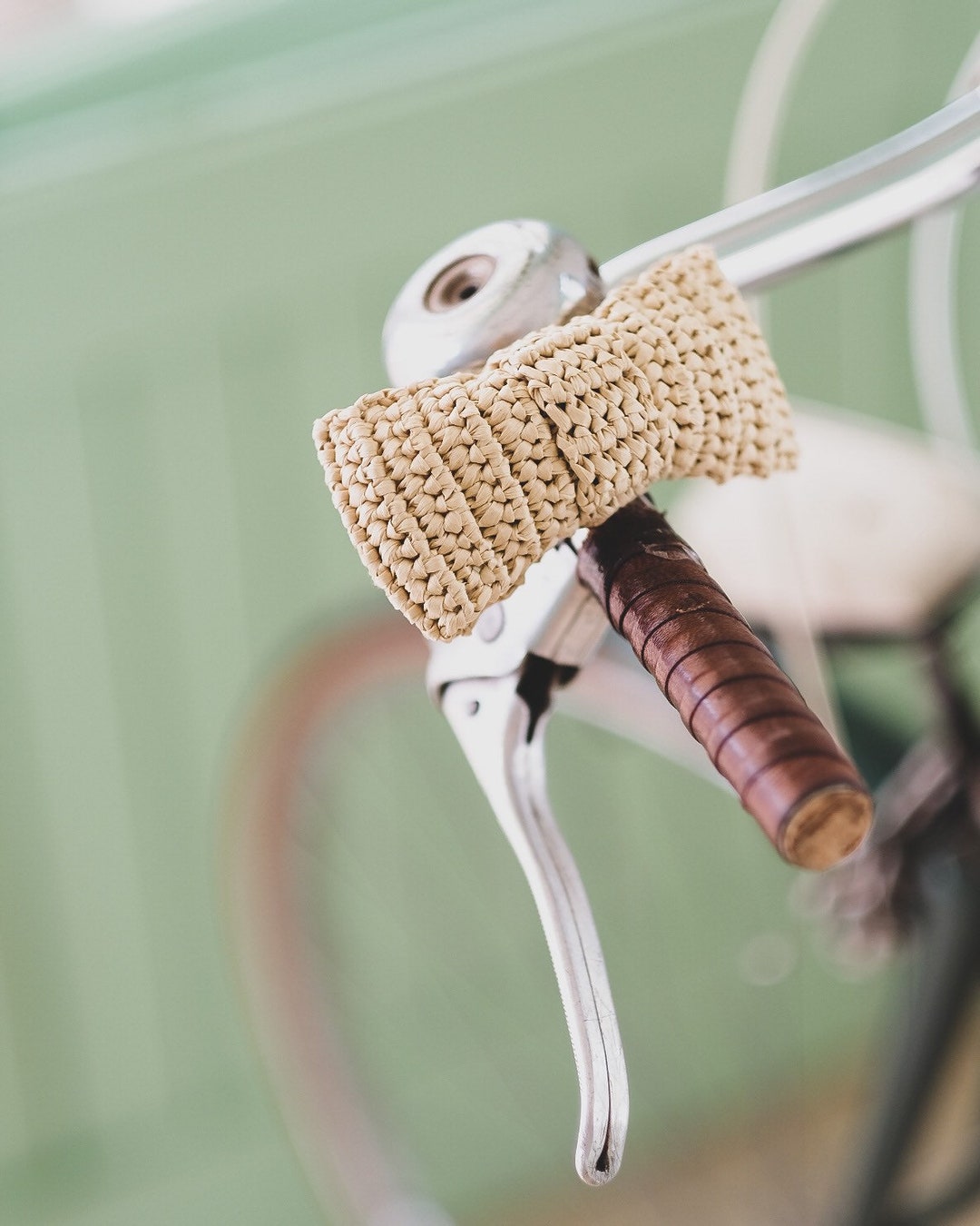 Two Straw Bow Hair Clips Made From Paper Yarn Black and - Etsy