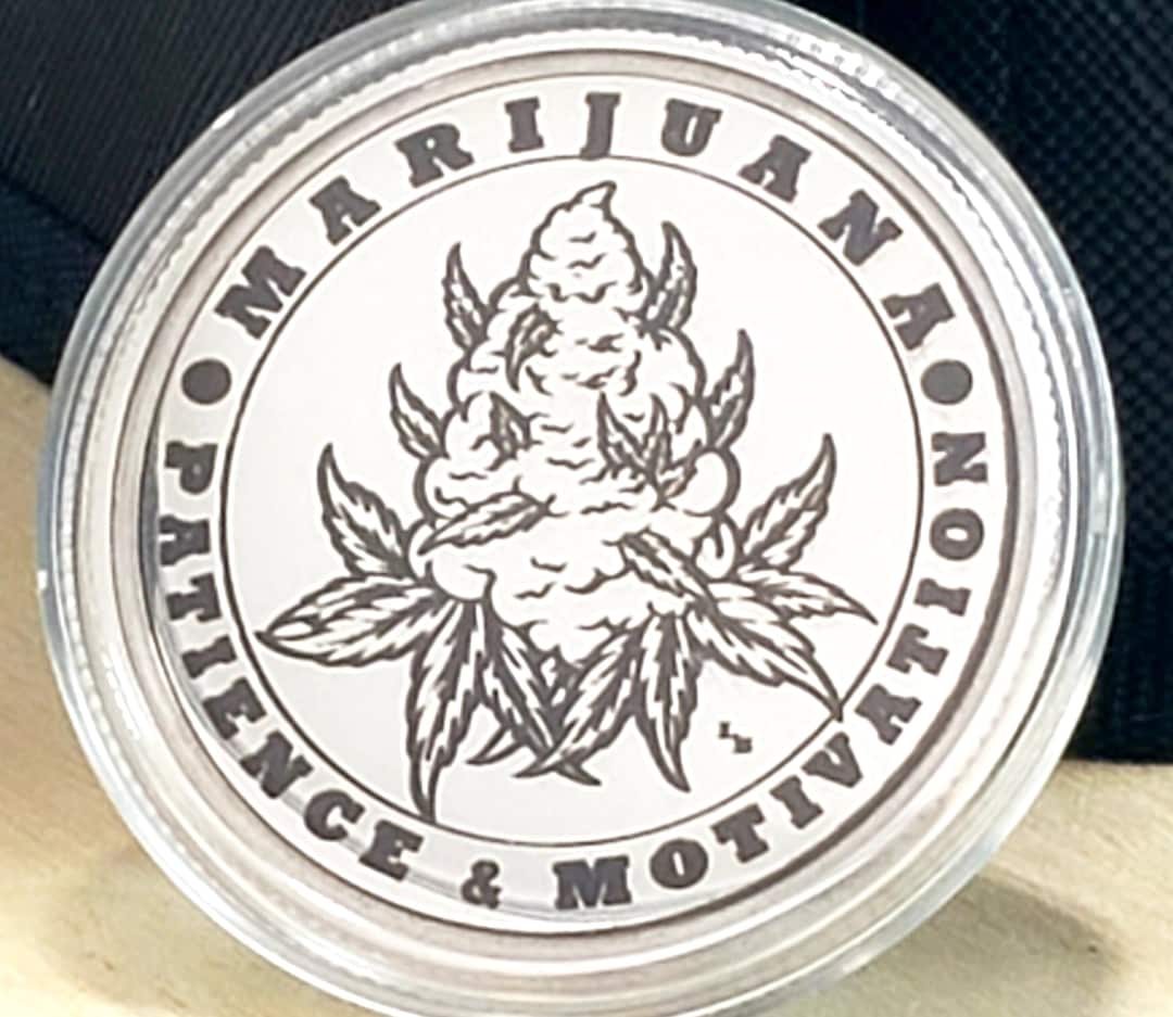 CANNABIS COIN: Two SVG Images for 2 Sided Coins - Etsy