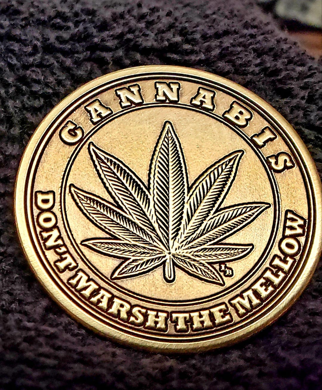 Cannabis Coin: 1 SVG Image - Etsy