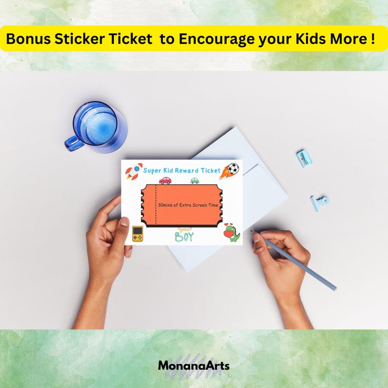 Printable Kids Chore Chart for Boy | Kids Daily Weekly Responsibility ...