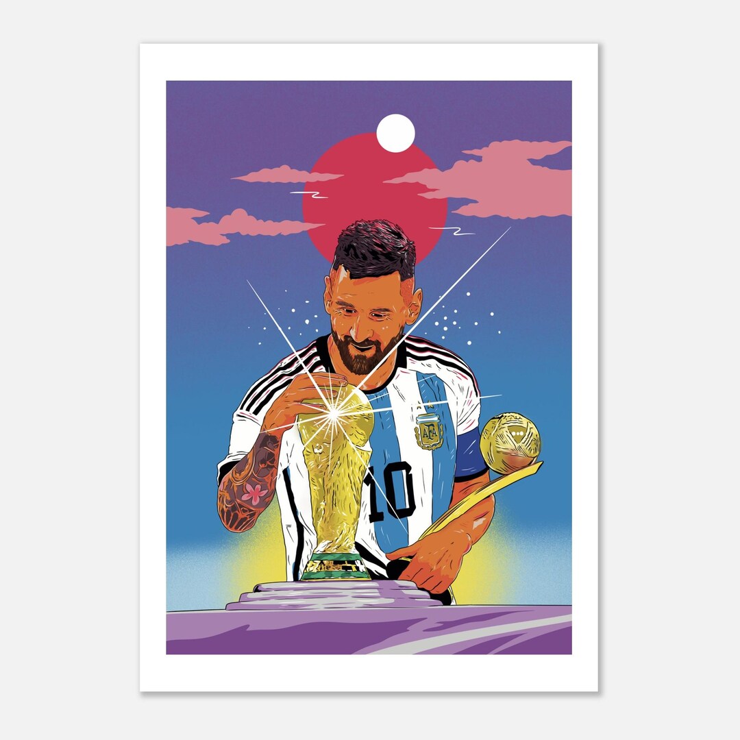 Messi World Champion Poster – Premium Matte Paper - Etsy
