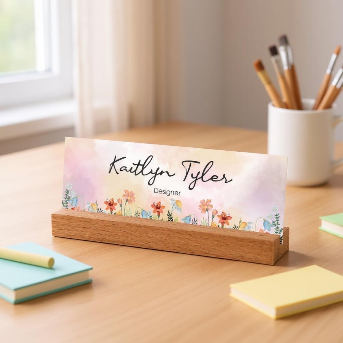 Personalized Desk Name Plate – Custom Acrylic Office Sign, Engraved ...