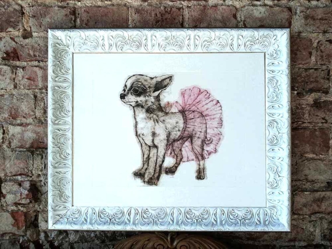 Etching - Dog Etching - Dog Art - Printmaking - Fine Art Etching ...