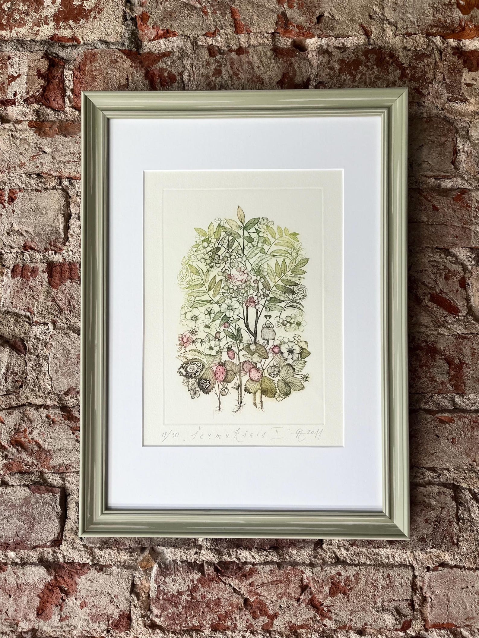 Etching - Rowan Etching - Rowan Art - Botanical Print - Printmaking ...
