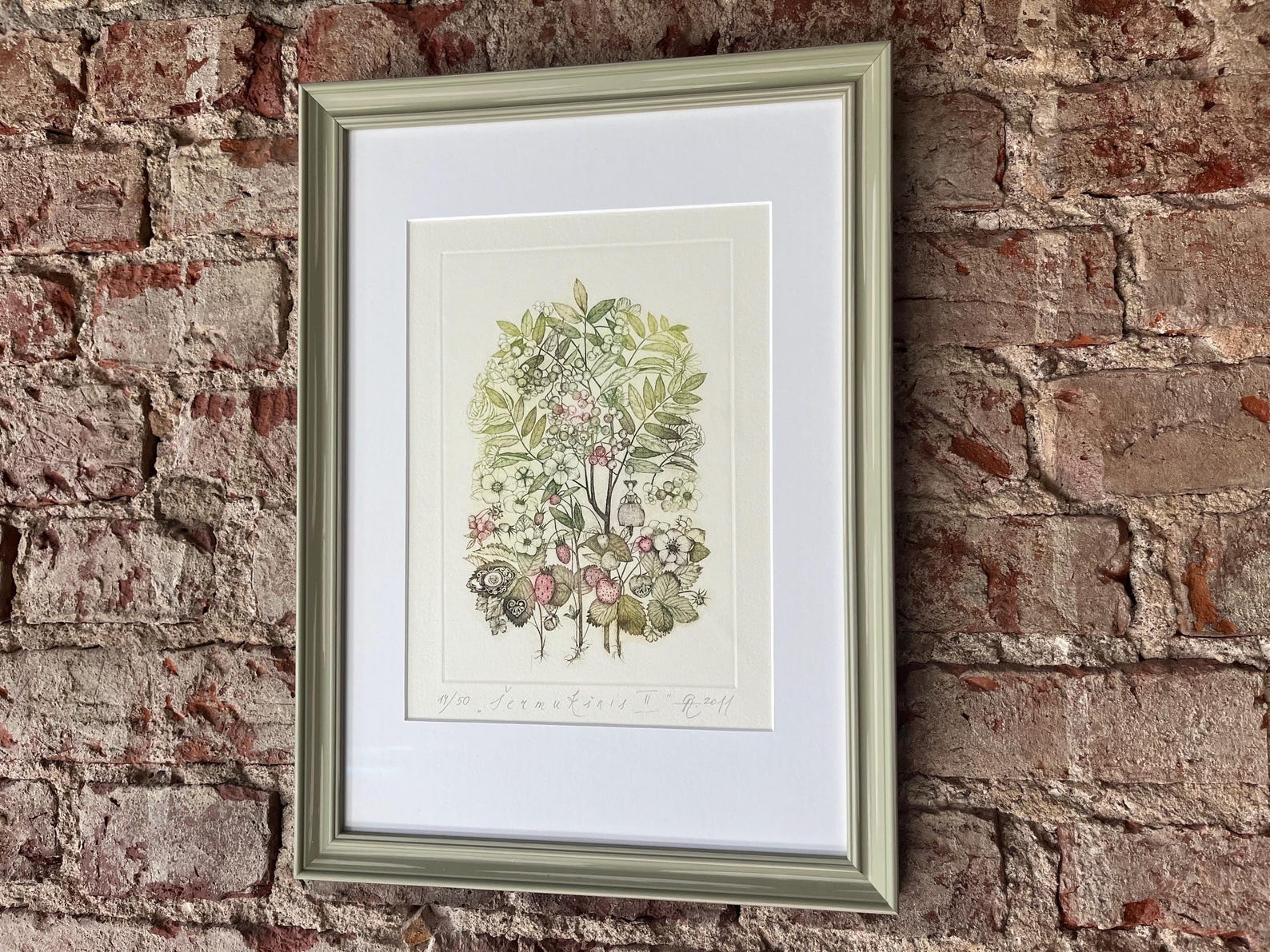 Etching - Rowan Etching - Rowan Art - Botanical Print - Printmaking ...