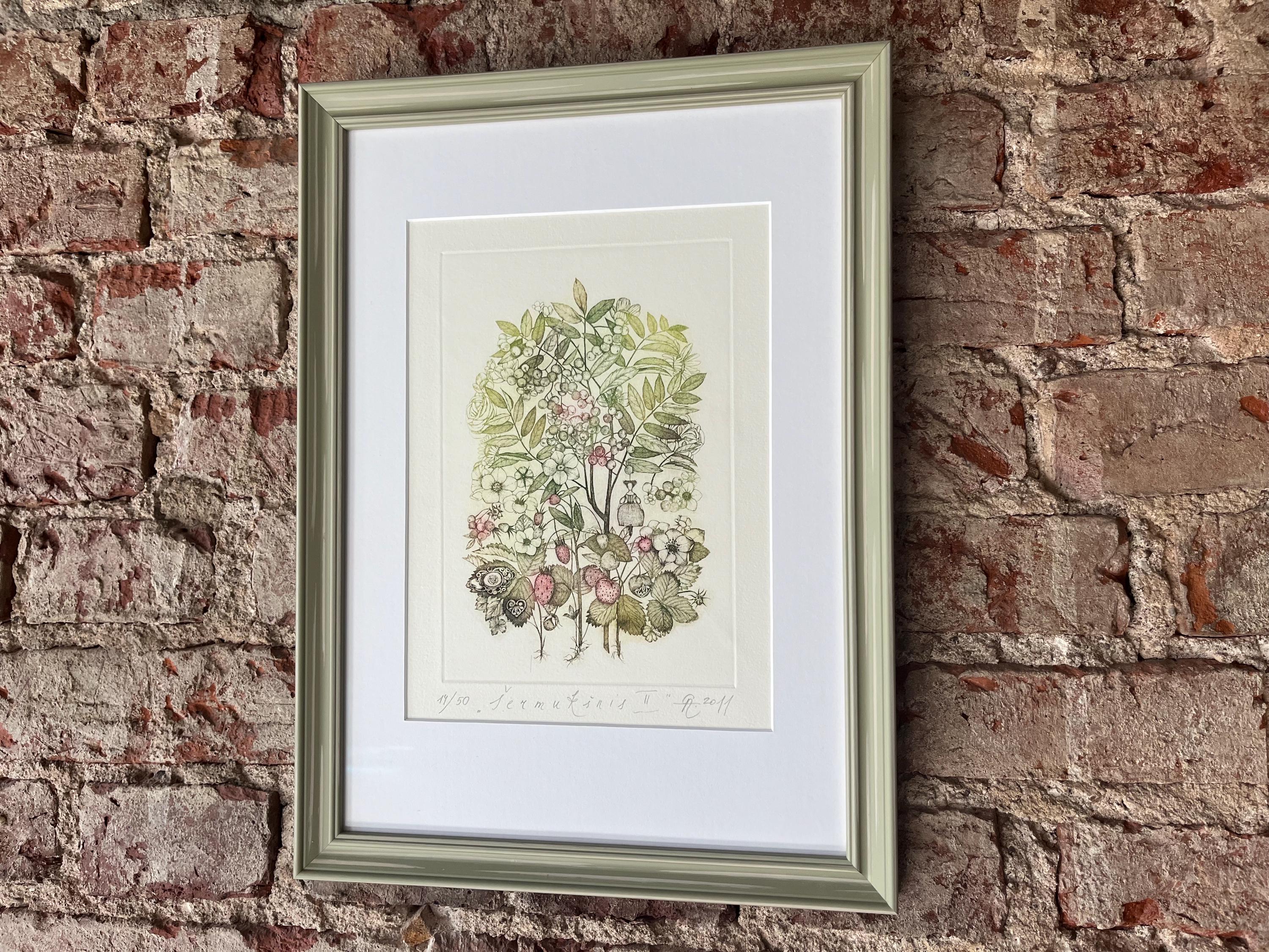 Etching - Rowan Etching - Rowan Art - Botanical Print - Printmaking ...
