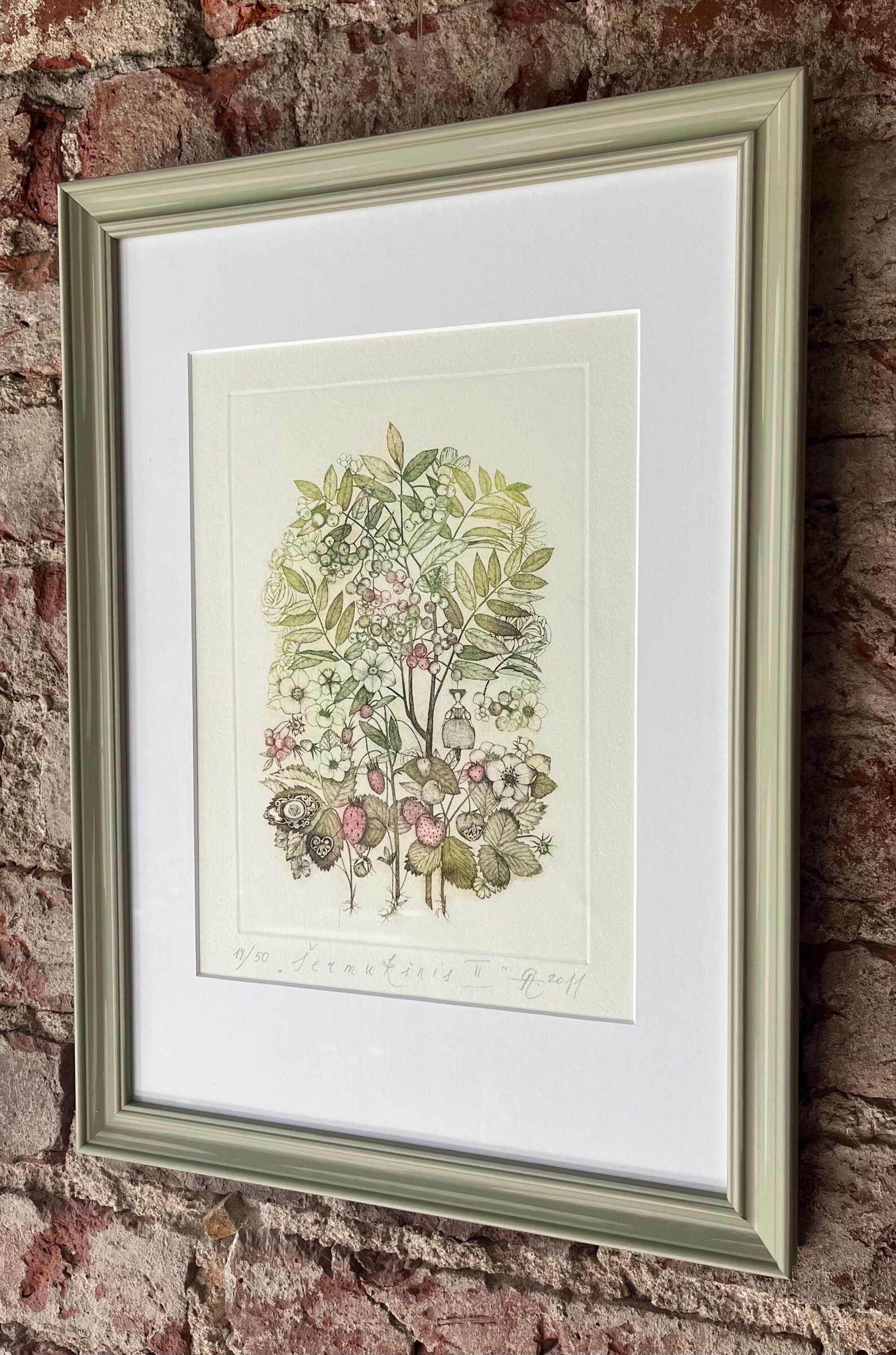 Etching - Rowan Etching - Rowan Art - Botanical Print - Printmaking ...