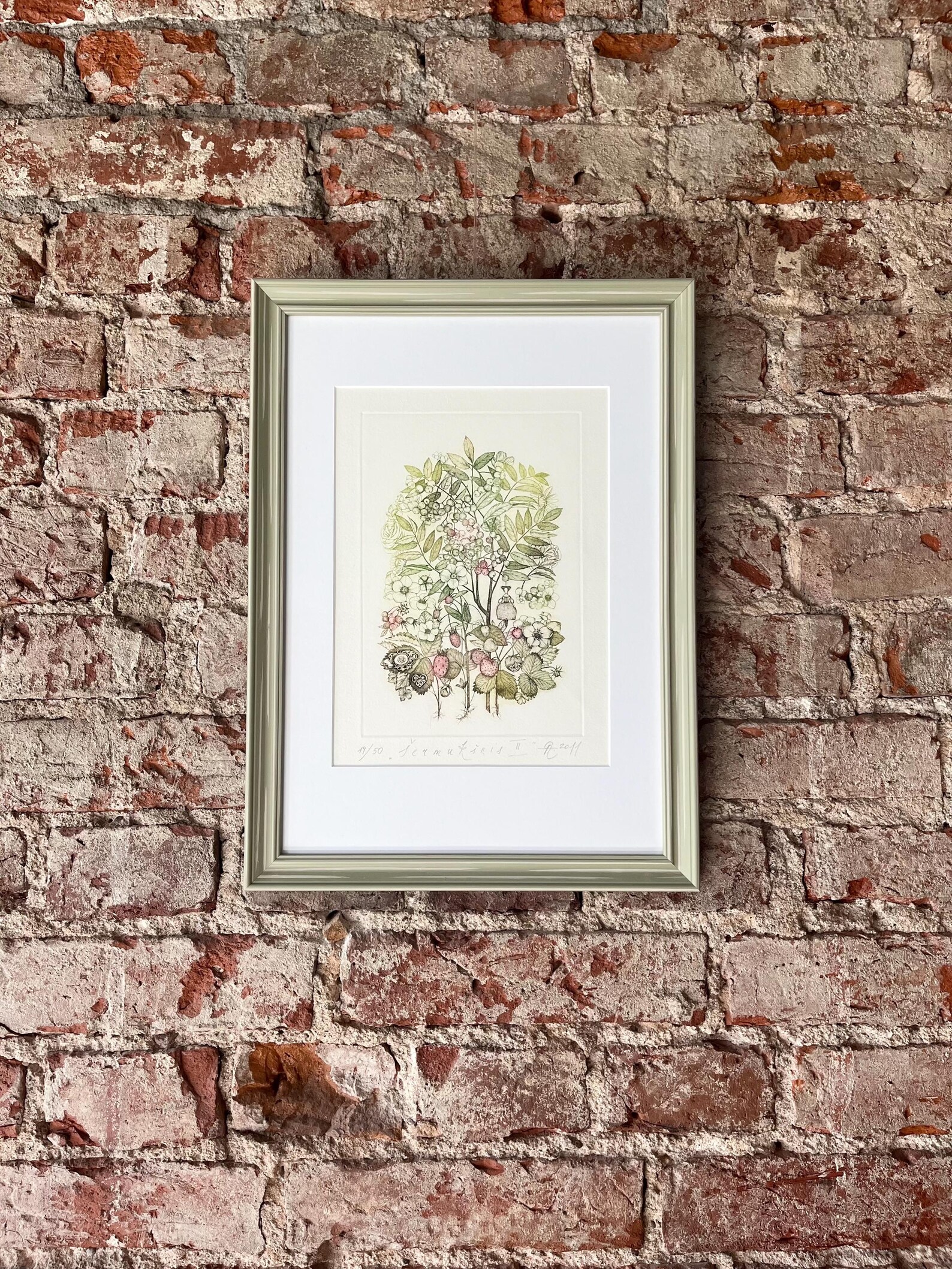 Etching - Rowan Etching - Rowan Art - Botanical Print - Printmaking ...