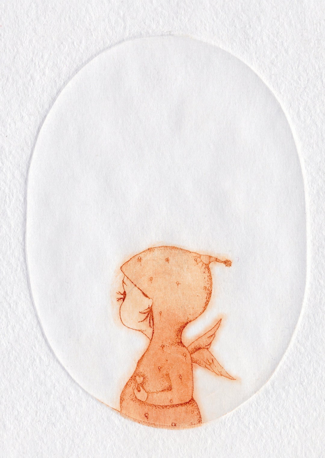 Etching - Angel Etching - Angel Art - Printmaking - Fine Art Etching ...