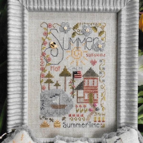 Beach Cross Stitch Pattern - Etsy