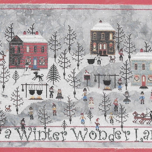 Counted Cross Stitch Pattern Winter at Sugar Hill Winter - Etsy