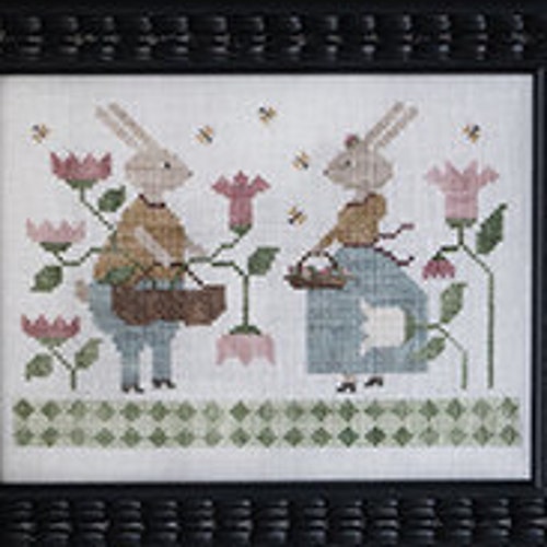 Counted Cross Stitch Pattern Easter Spring Decor Rabbits - Etsy
