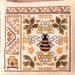 Counted Cross Stitch Pattern, the Bee Quaker I I, Spring Decor, Bee ...
