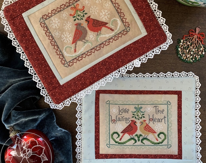 Counted Cross Stitch Pattern Winter Valentine Cardinals - Etsy