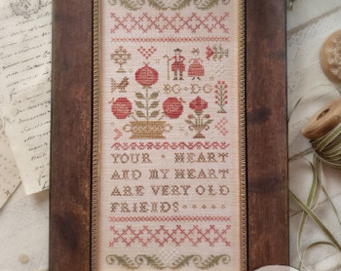 Counted Cross Stitch Pattern, Our Hearts, Sampler, Cross Stitch ...