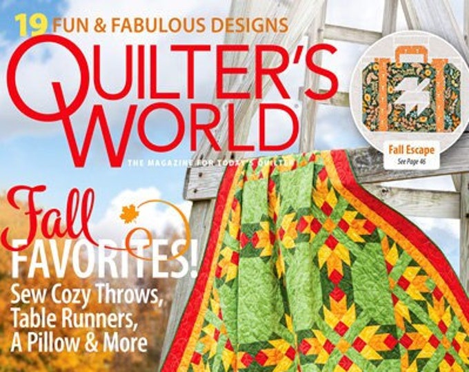 Magazine, Quilter's World, Autumn Stitching, Autumn 2024, Pumpkin ...