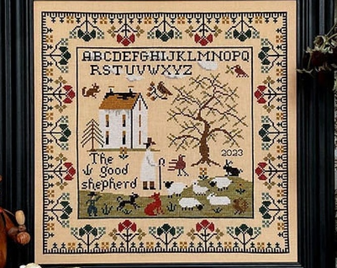 Counted Cross Stitch Pattern, the Good Shepherd, Sampler, Motif Sampler ...
