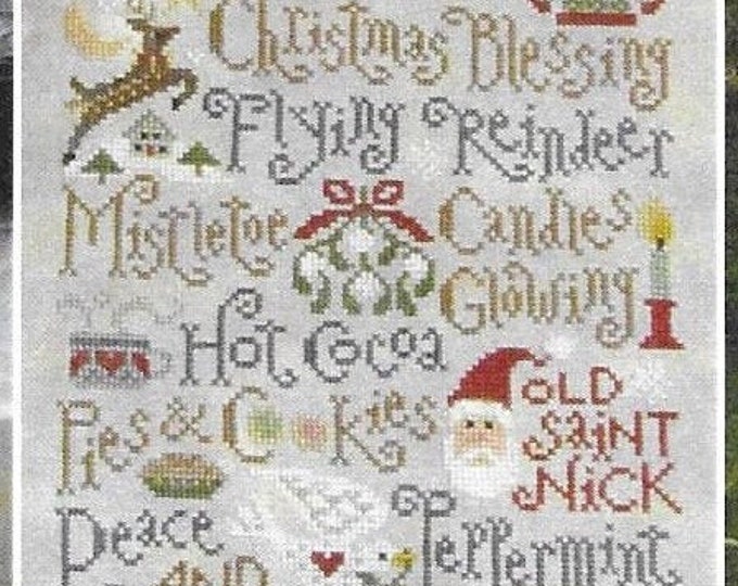 Counted Cross Stitch Pattern, My Christmas List, , Inspirational ...