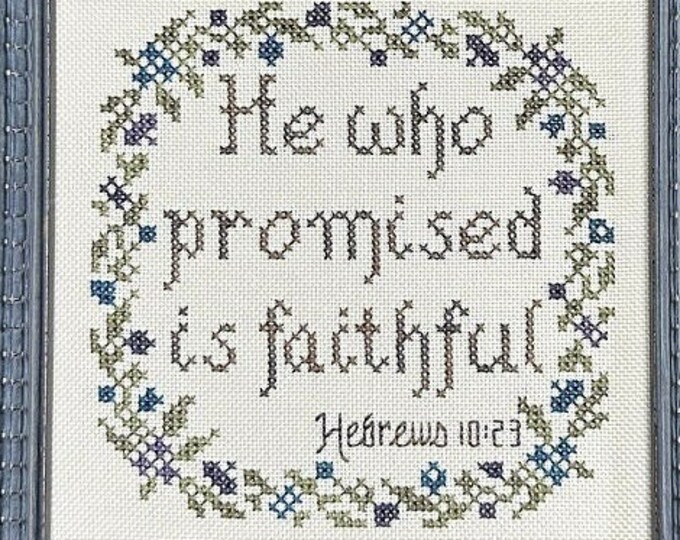 Counted Cross Stitch Pattern, He is Faithful, Blessing, Religious ...