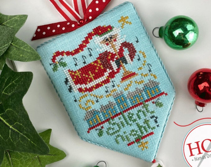 Counted Cross Stitch Pattern, Silent Night, Secret Santa, Christmas ...