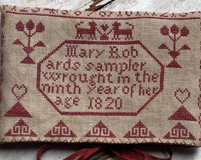 Counted Cross Stitch Pattern, Cherry Hollow Farm Sampler, Sampler Kit, Colonial Style Needlework ...