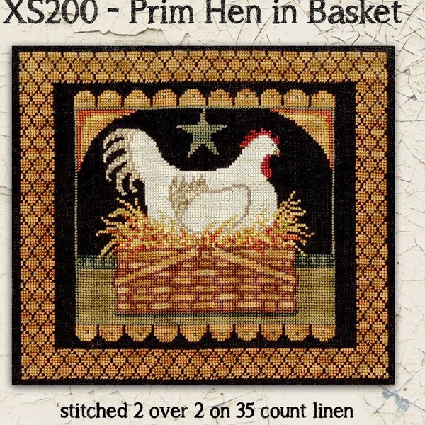 Hen on Basket - Etsy