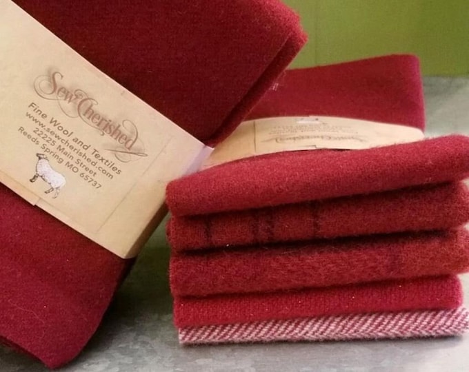 Wool, Shades of Red, Wool Bundle, Wool Buddies, Felted Wool, Wool Chunk ...