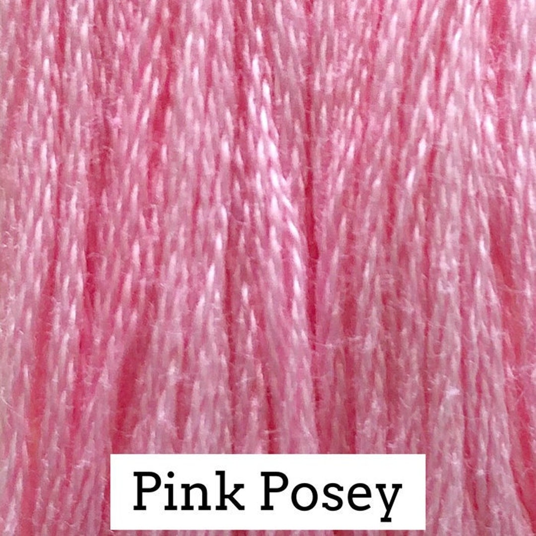 Classic Colorworks, Pink Posey, CCT-024, 5 YARD Skein, Hand Dyed Cotton ...