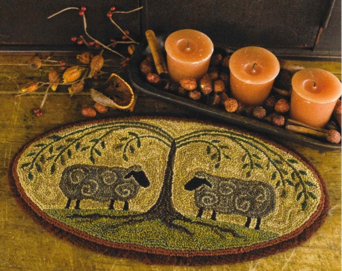 Punch Needle Pattern, Shepard's Shade, Sheep Pattern, Primitive Decor ...