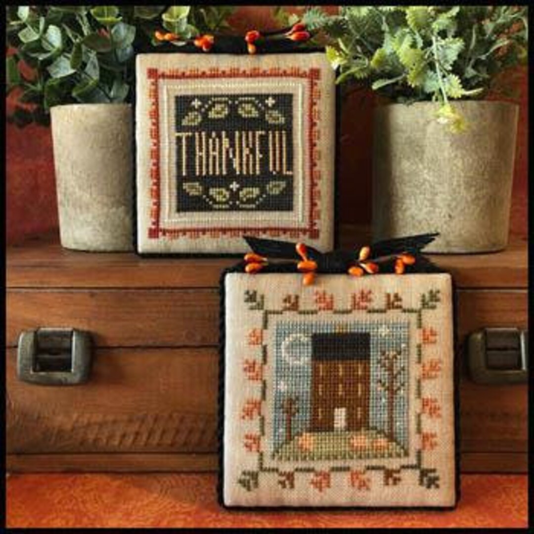 Counted Cross Stitch Pattern, Fall is in the Air, Autumn Decor ...
