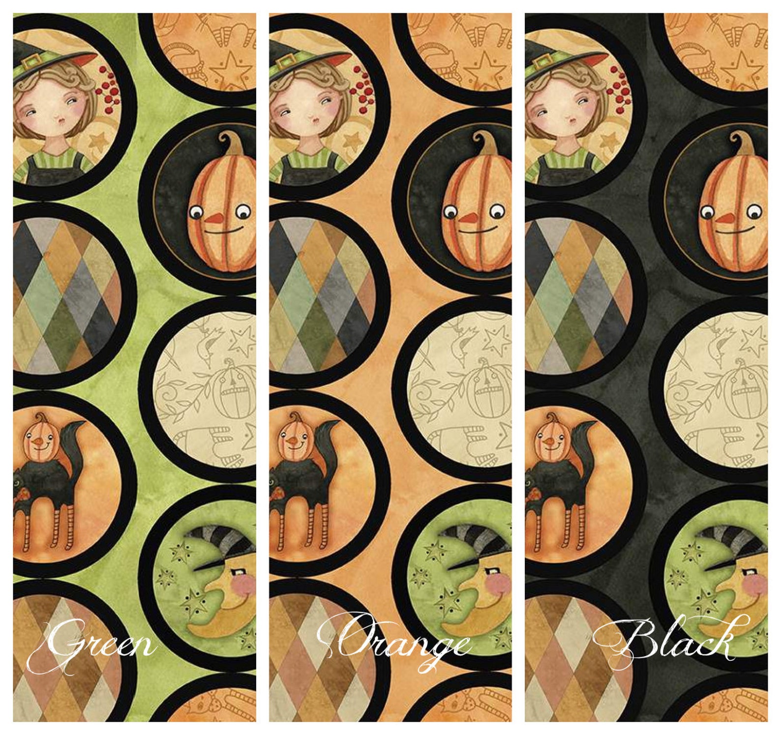 Quilt Fabric, Halloween Whimsy, Halloween Fabric, Pumpkins, Pumpkins ...