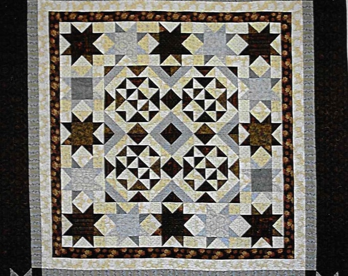 Quilt Pattern, Iced Chocolates, Quilted Wall Hanging, Lap Quilt, Star ...