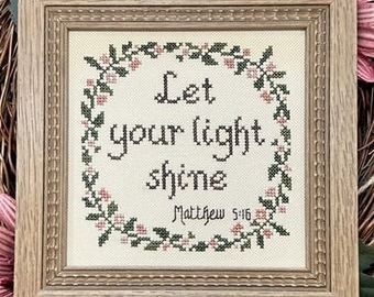 Counted Cross Stitch Pattern, Be Thou My Vision, Jesus, Scriptural ...