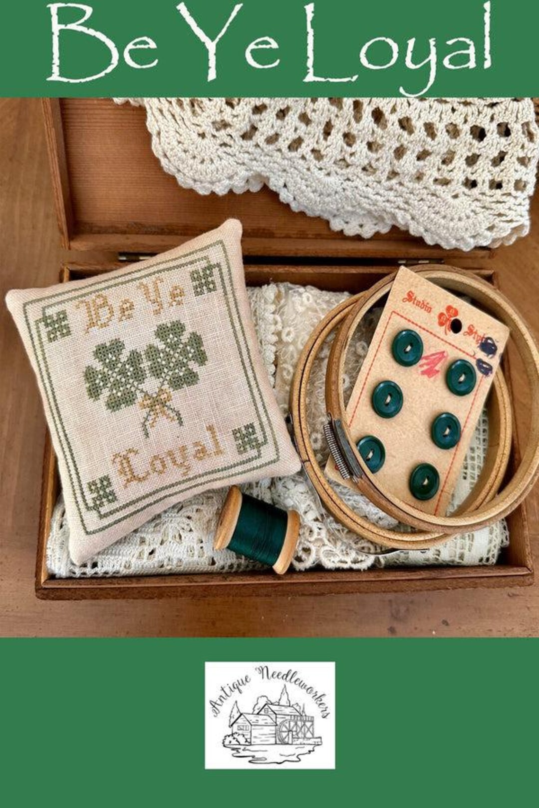 Counted Cross Stitch Pattern, Be Ye Loyal, Bowl Filler, St. Patrick's ...