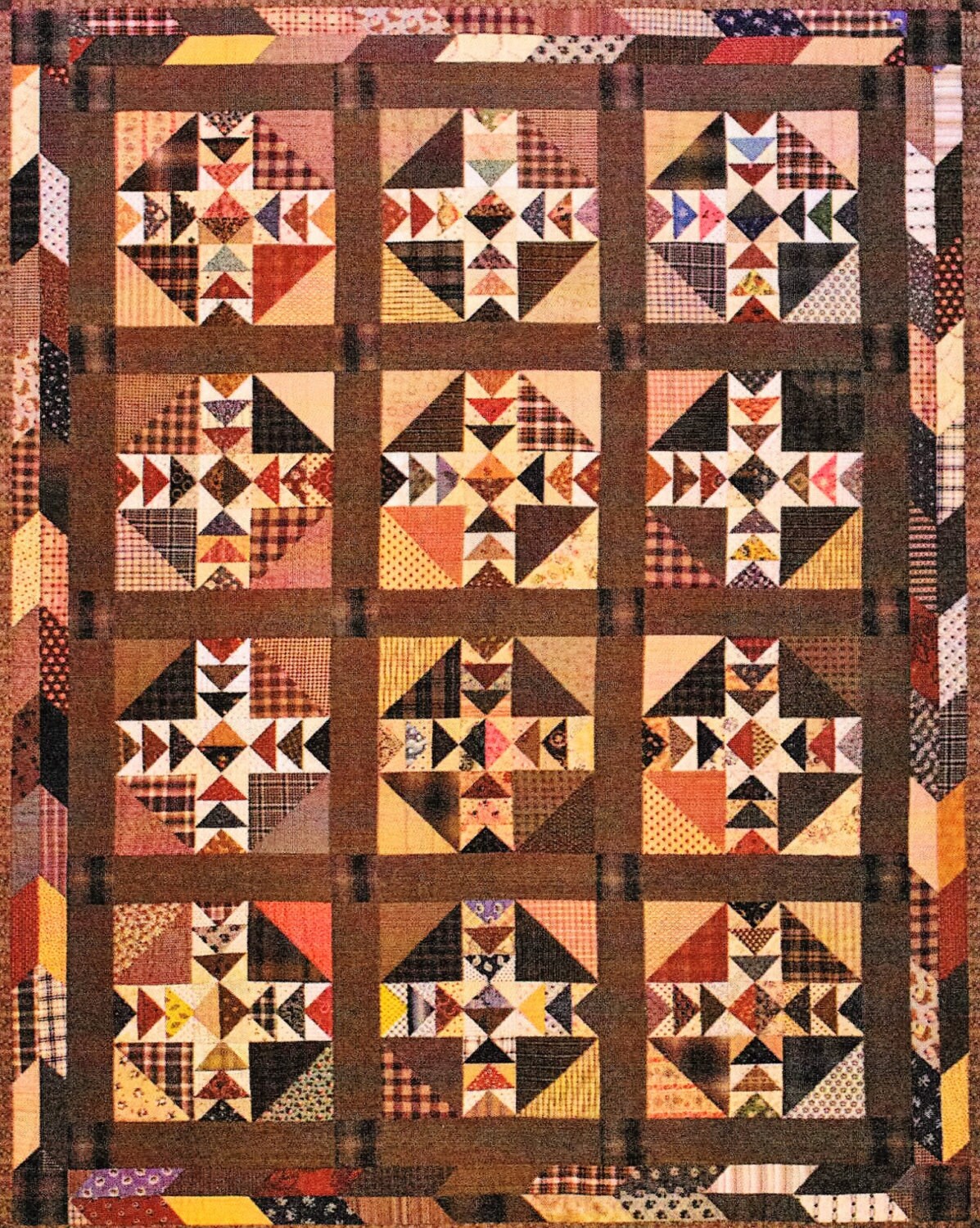 Quilt Pattern, Gathered in Time, Pieced and Appliqued Quilt, Timeless ...