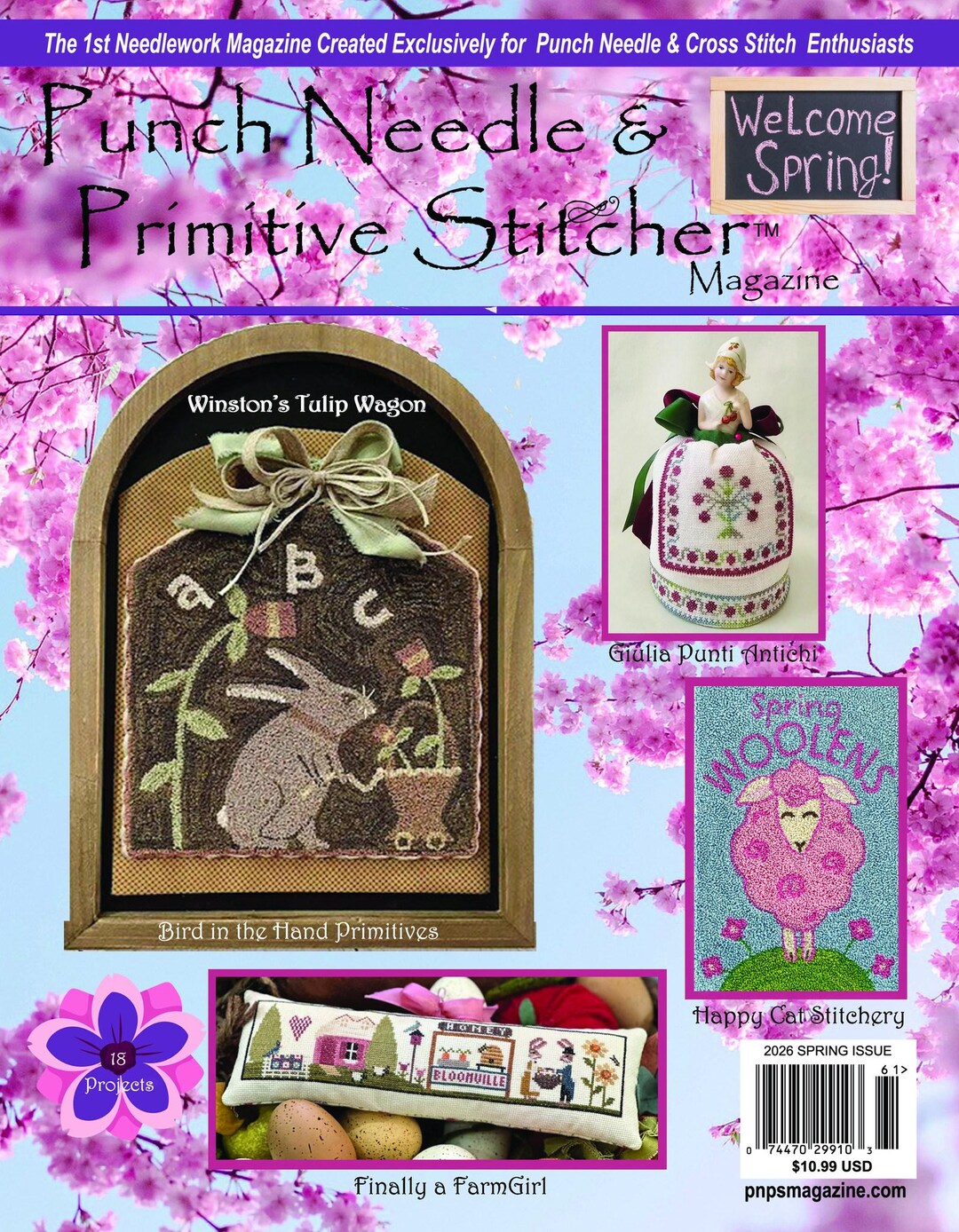 PRE-ORDER, Punch Needle & Primitive Stitcher, Spring 2026, Punch Needle ...