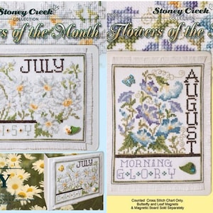 Counted Cross Stitch Pattern, Flowers of the Month, Seasonal Decor ...