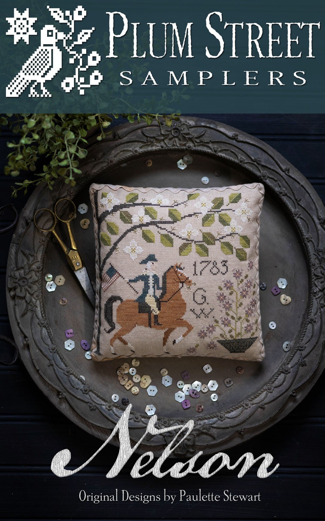 Counted Cross Stitch Pattern, Nelson, Pillow Ornament, George ...