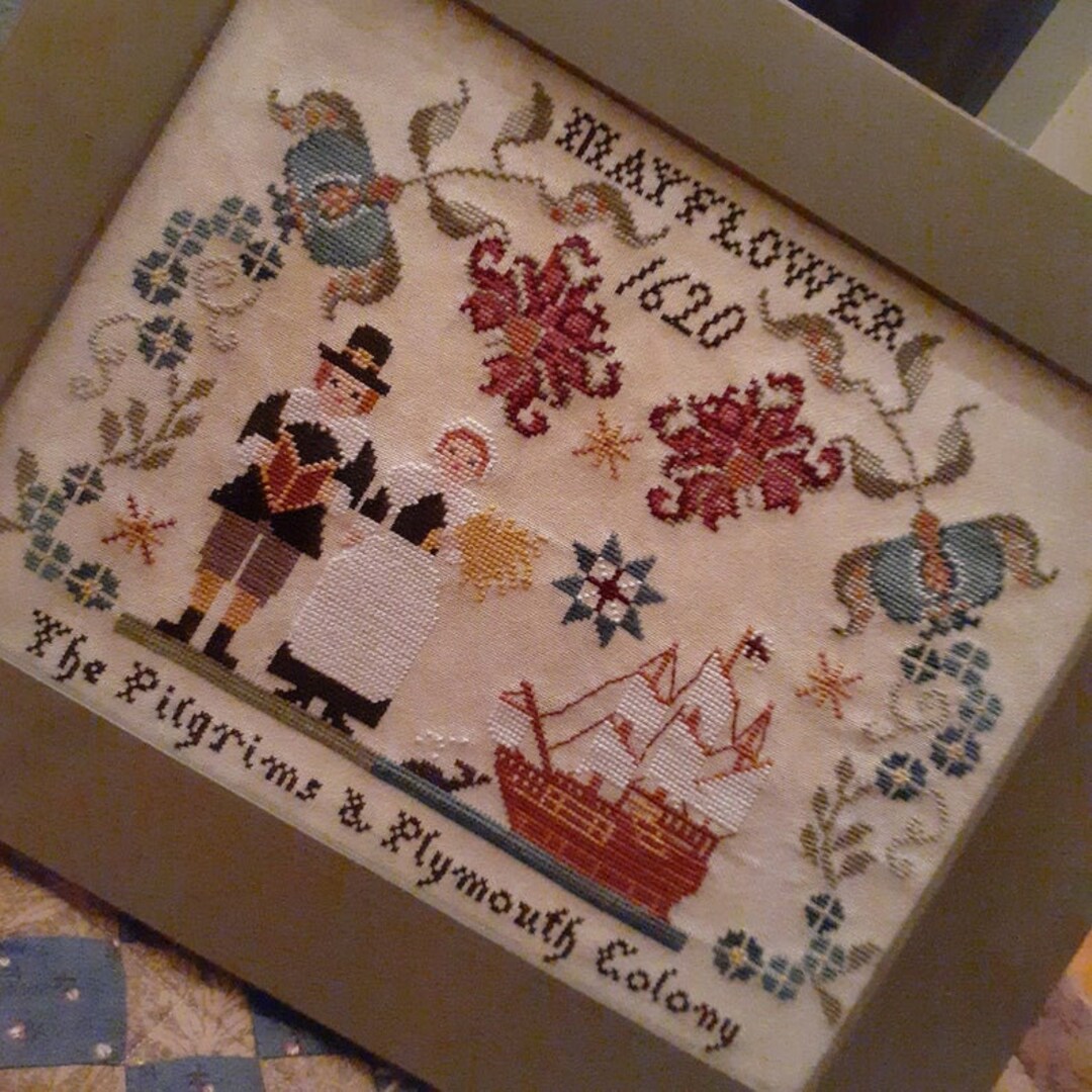 Counted Cross Stitch Pattern, Pilgrims of Plymouth, Mayflower ...