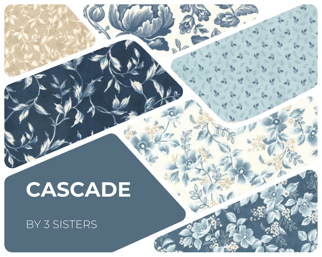 Quilt Fabric, Cascade, Quilters Cotton, Floral Fabrics, Cottage Chic ...