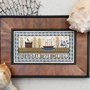 Counted Cross Stitch Nantucket Sampler Sampler Summer - Etsy