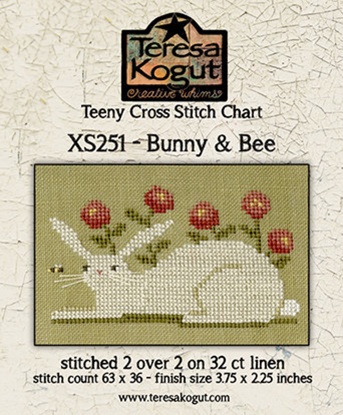 Counted Cross Stitch Pattern Bunny & Bee Spring Decor Bunny | Etsy