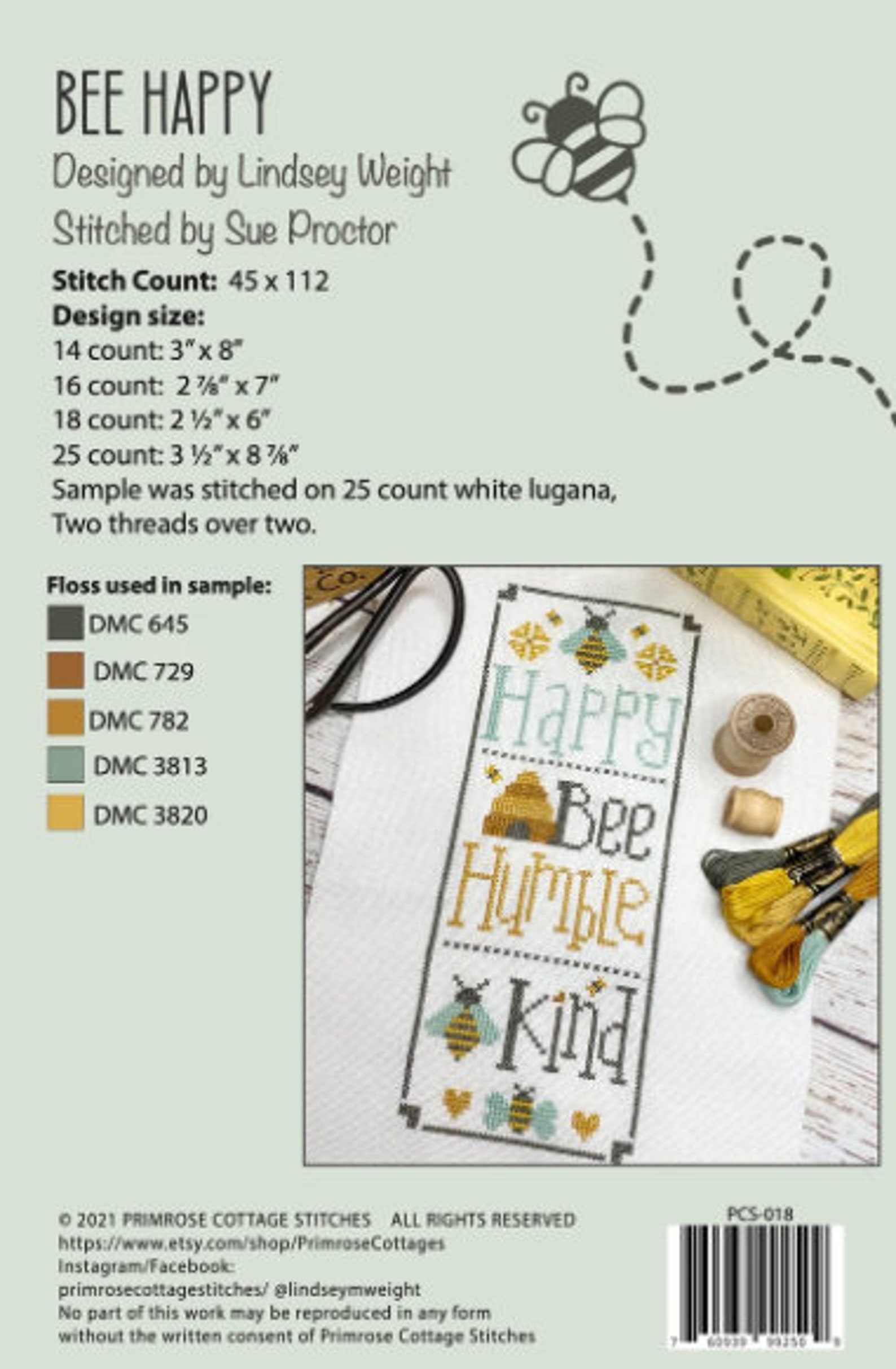 Counted Cross Stitch Pattern Bee Happy Beehive Garden | Etsy