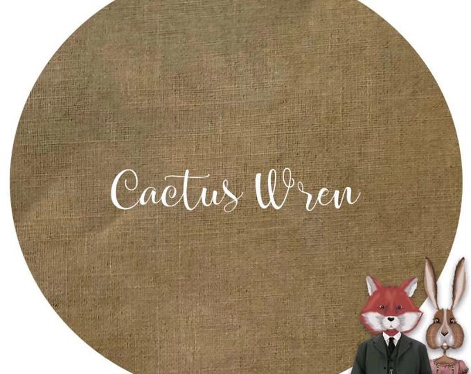40 Count Linen, Cactus Wren, Fox and Rabbit Designs, Linen, Counted ...